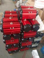 China Rack and Pinion Pneumatic Actuator 90 Degree Rotation 2-8bar AT Series for sale