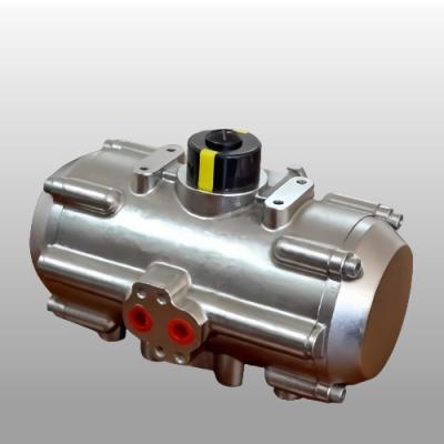China Stainless Steel Rack Pinion Pneumatic Actuator Double Action 0.2-0.8MPa with -40℃ to 80℃ Temperature Range for sale