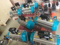 China Hard Anodized Aluminum Alloy Pneumatic Valve Actuator with Limit Switch Box - 2-8 Bar Working Pressure, 0-90° Rotation for sale