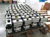 China OEM AT Series Compact Rack and Pinion Pneumatic Actuator 90 Degree 2-8 Bar for sale