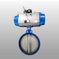 China Pneumatic Butterfly Valve DN25-1000 with Rack Pinion Actuator, 0.3-0.8MPa Working Pressure, ISO 5211 Standard for sale