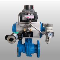 China AT Series Pneumatic WCB Ball Valve with Air Actuator - 2-8 Bar Working Pressure, 90° Rotation for sale