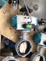 China Double Acting Pneumatic Actuator Butterfly Valve 90 Degree 0.2-0.8MPa ISO 5211 Aluminum for sale