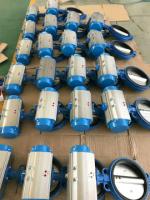 China Double Acting Pneumatic Butterfly Valve with Ductile Iron Body and 2-8 bar Working Pressure for Industrial Flow Control for sale