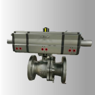 China 3 Position 180 Degree Pneumatic Rotary Actuator - 2-8 Bar Working Pressure, 0-90° Rotation Angle for sale