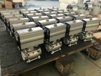 China AT Series Pneumatic Actuator 2-8 Bar Working Pressure with ISO5211 Connection for Ball and Butterfly Valves for sale