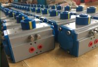 China Silver Color Double Acting Rack And Pinion Pneumatic Actuator for sale