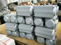 China Hard Anodized Pneumatic Valve Actuator 90 Degree Double Acting Single Acting for sale