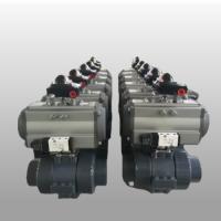 China OEM Pneumatic Actuated PVC Ball Valve UPVC True Union 2-8 Bar Anti-Corrosive Industrial Valve for sale