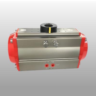 China Aluminium Rotary Stroke Rack and Pinion Pneumatic Actuator with ISO 5211 Mounting, 2-8 Bar Pressure Range, 0-90° Rotation for sale