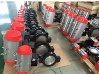 China Single Action Dual Action 90 Degree Pneumatic Rotary Actuator for sale