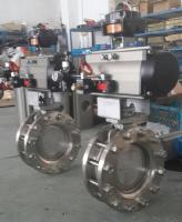 China Spring Return Pneumatic Actuator Aluminum Alloy 32-400 Size Range NAMUR ISO5211 DIN3337 Standards for sale