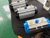 China AT240 Aluminum Alloy Pneumatic Actuator 90° Rotation 2-8 Bar Rack Pinion Valve Automation for sale