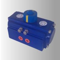 China Blue PTFE Coated Rack and Pinion Pneumatic Actuator for sale