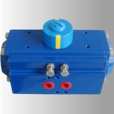 China PTFE Coated Rack and Pinion Pneumatic Actuator - 2-8 Bar Working Pressure, -40°C to 150°C Temperature Range for sale