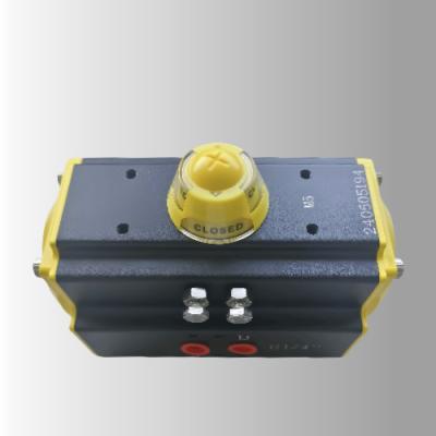 China AT Series Rack and Pinion Pneumatic Valve Actuator - 2-8 Bar Working Pressure, 90° Rotation for Industrial Automation for sale