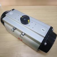 China High Temperature Viton Sealing Rack Pinion Pneumatic Valve Actuator 90 Degree Rotation 2-8bar for sale