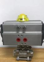 China AT Series Pneumatic Actuated Ball Valve 2-8 Bar Working Pressure with ISO5211 Connection for sale