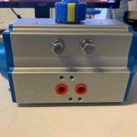 China Double Action Pneumatic Actuator Rack & Pinion 32-400mm with 2-8 Bar Working Pressure and 90° Rotation for sale