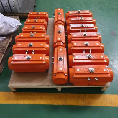 China Double Effect Pneumatic Rack And Pinion Actuator ISO 5211 DIN 3337 for sale