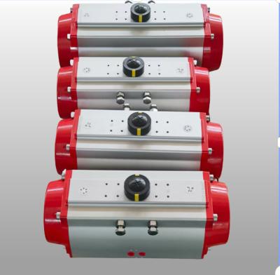 China Silver Color Single Action 90 Degree Pneumatic Actuator Control Valve for sale
