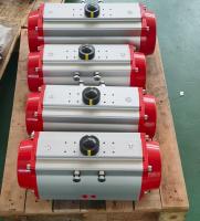 China Silver Color Single Action 90 Degree Pneumatic Actuator Control Valve for sale