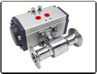 China AT32 Stainless Steel 304/316 Pneumatic Rotary Actuator 90° Rotation 2-8 Bar Pressure for sale