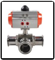 China Stainless Steel 316 Pneumatic Piston Actuator 2-8 Bar Pressure 90 Degree Rotation AT32 Model for sale