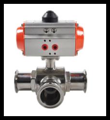 China Stainless Steel 316 Pneumatic Piston Actuator 2-8 Bar Pressure 90 Degree Rotation AT32 Model for sale