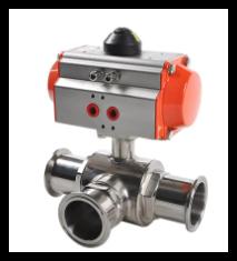 China AT32 Stainless Steel Pneumatic Actuator - 2-8 Bar Working Pressure, 90° Rotation, NAMUR DIN3337 Connection for sale
