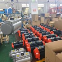 China Double Action Pneumatic Actuator 90 Degree Rack and Pinion Aluminum Alloy 2-8bar for Ball Valve for sale