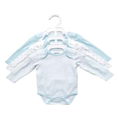 China 100% Cotton Baby Rompers Long Sleeve Snap Button Closure Autumn 0-3 Months for sale