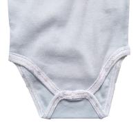 China Short Sleeve Snap Button Design Summer Baby Clothes Romper 100% Cotton Customized Color for sale