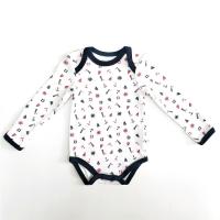 China Unisex Snap Button Closure Organic Cotton Infants Long Sleeve Bodysuit Baby Clothes Romper 0-36 Months for sale