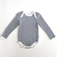 China Unisex Snap Button Closure Organic Cotton Infants Long Sleeve Bodysuit Baby Clothes Romper 0-36 Months for sale