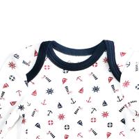 China Unisex Snap Button Closure Organic Cotton Infants Long Sleeve Bodysuit Baby Clothes Romper 0-36 Months for sale