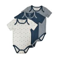 China 100% Cotton Baby Romper Summer Short Sleeve Bodysuit for 0-36 Months OEM Custom for sale