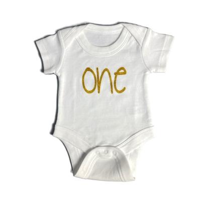 China Unisex Summer Organic Cotton Baby Bodysuit Short Sleeve Rompers 0-12 Months OEM for sale