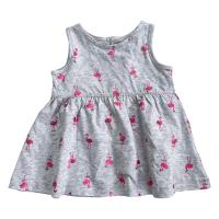 China OEM 100% Cotton Baby Girl Midi Dress Sleeveless A-Line Breathable Anti Wrinkle Birthday for sale