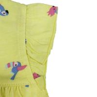 China Summer Baby Dress Shoulderless Flower Decoration Toddler Clothing Cotton Midi A-Line for sale
