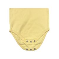 China Organic Cotton Baby Romper Bodysuit 3-6 Months Snap Button with Cap Summer for sale