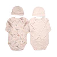 China Organic Cotton Baby Bodysuit Long Sleeve Romper for Toddlers OEM ODM Custom Colors 3-24 Months for sale