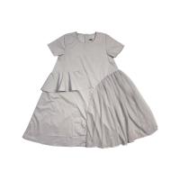 China O-Neck Lace Layered Cotton Baby Girl Dress for Infants Toddlers Knee-Length for sale