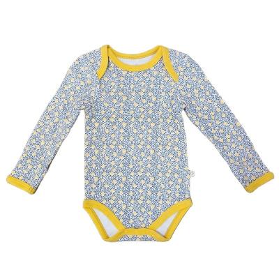 China Custom Baby Romper Set 100% Cotton Knitted Long Sleeve O Neck for 0-36 Months for sale