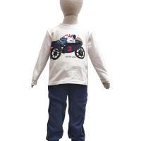 China 100% Cotton Drawstring Pants Kids Clothing Set Unisex Single Button Summer 2 Piece for sale