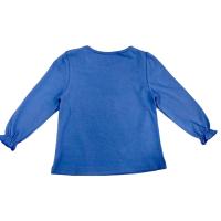 China Baby Girl 3D Flower Print Long Sleeve Crewneck Sweatshirt 100 Cotton Sizes 6M to 2Y for sale