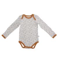 China 100% Cotton Baby Romper Bodysuit Summer Long Sleeve Snap Button Knitted for 0-24 Months for sale