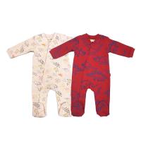 China Infant Toddler Pink Knitting Long Sleeve Bodysuit Romper 0-24 Months Cotton Polyester Zipper for sale