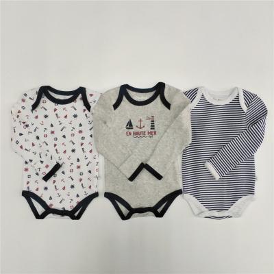China 100% Cotton Baby Romper Summer Unisex OEM Custom Size 0-36 Months Breathable Anti-Pilling for sale