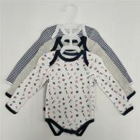 China 100% Cotton Baby Romper Summer Unisex OEM Custom Size 0-36 Months Breathable Anti-Pilling for sale
